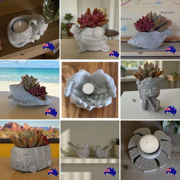 Handmade Concrete Creations Australia - Cement Pots, Planters ...