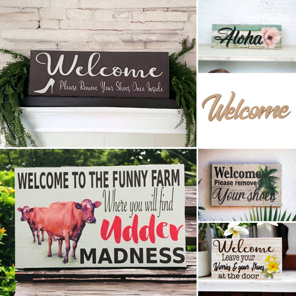 Welcome Home Garden Decor Signs – The Renmy Store Homewares & Gifts