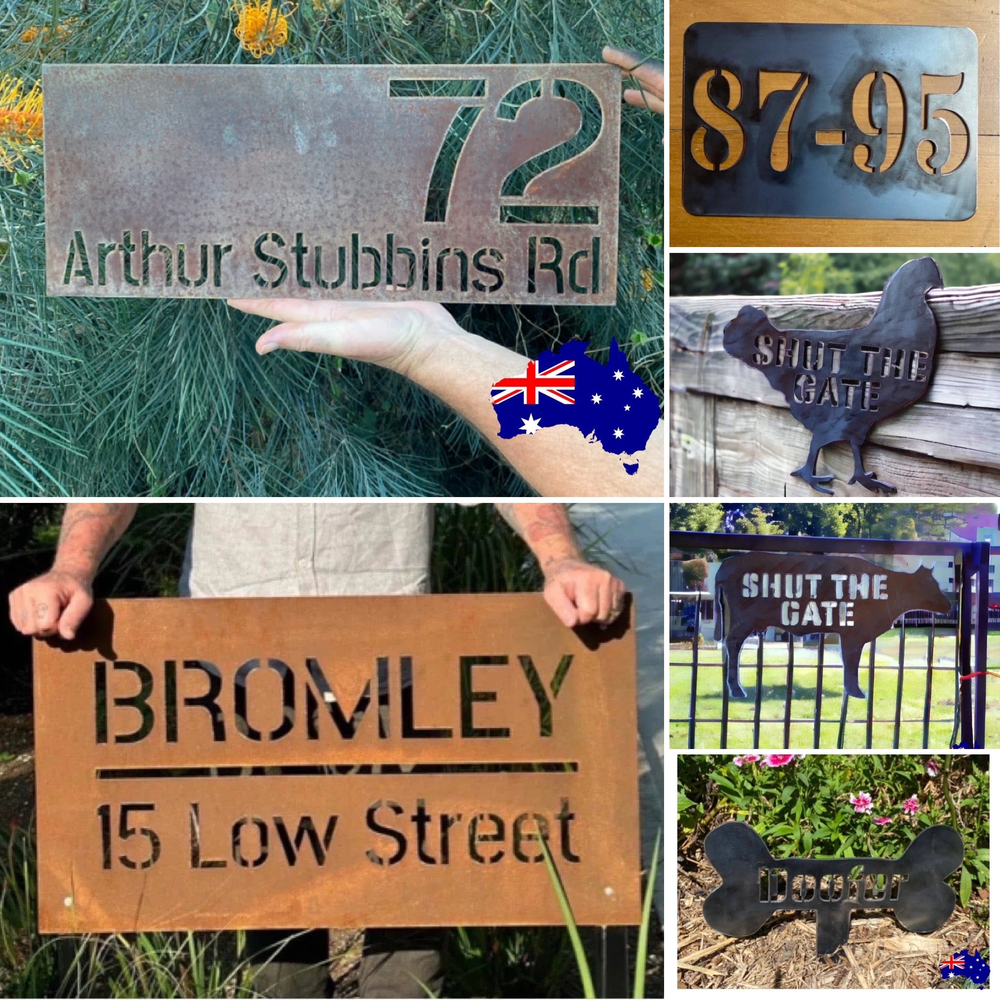 Metal Steel Cor10 Rusty Custom Sign Signage for everyone – The Renmy ...