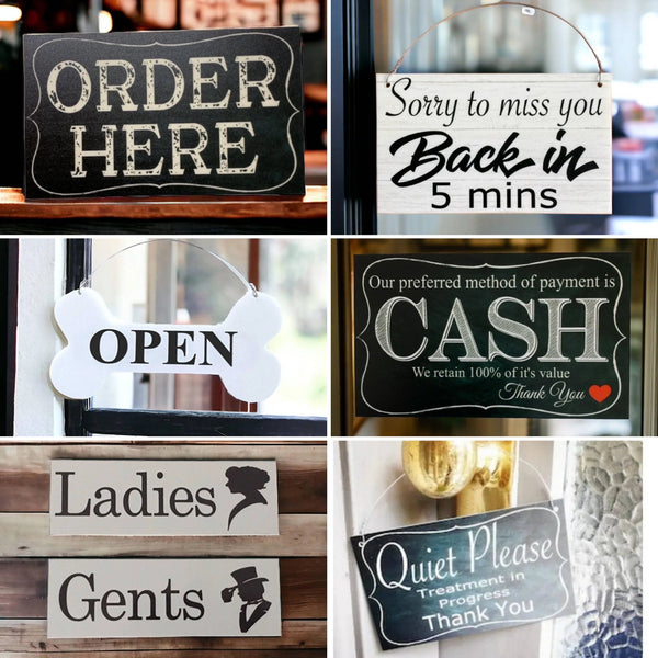 Business Commercial Retail Shop Signs Decor – The Renmy Store Homewares ...