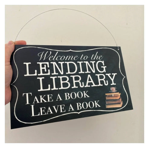 Lending Library Street Book Borrow Sign | Aussie Made – The Renmy Store ...