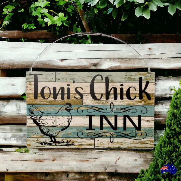 Chicken Chick Inn Custom Personalised Sign – The Renmy Store Homewares ...
