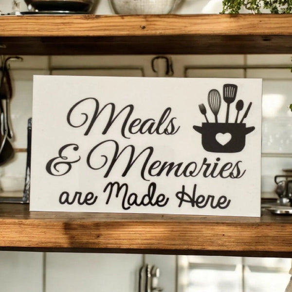 Meals and Memories Kitchen Sign - Farmhouse Wall Decor | Australia ...
