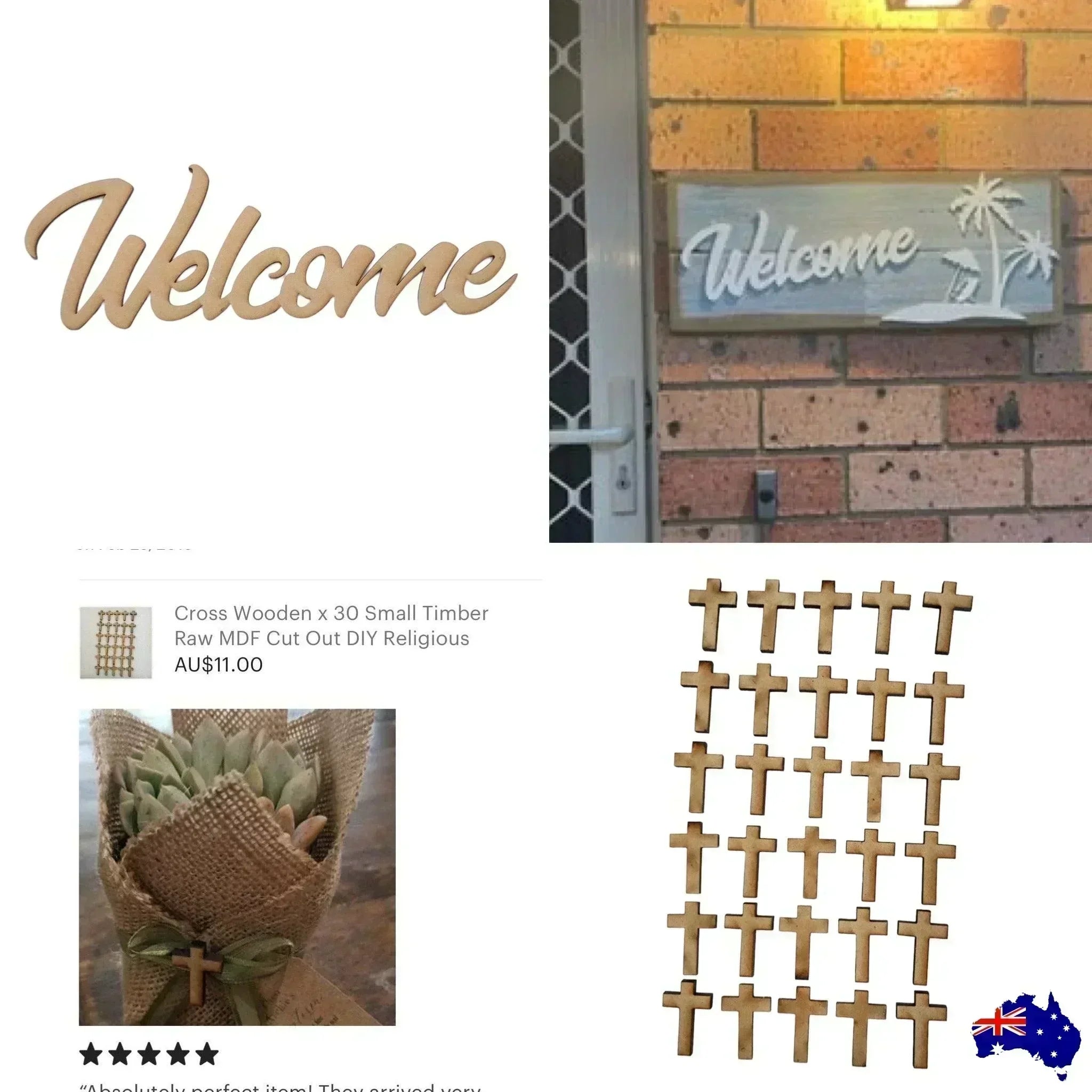 Anchor Nautical Raw MDF Wooden DIY Craft – The Renmy Store Homewares ...