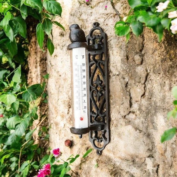 Thermometer Wall Bird Cast Iron Rustic – The Renmy Store Homewares & Gifts