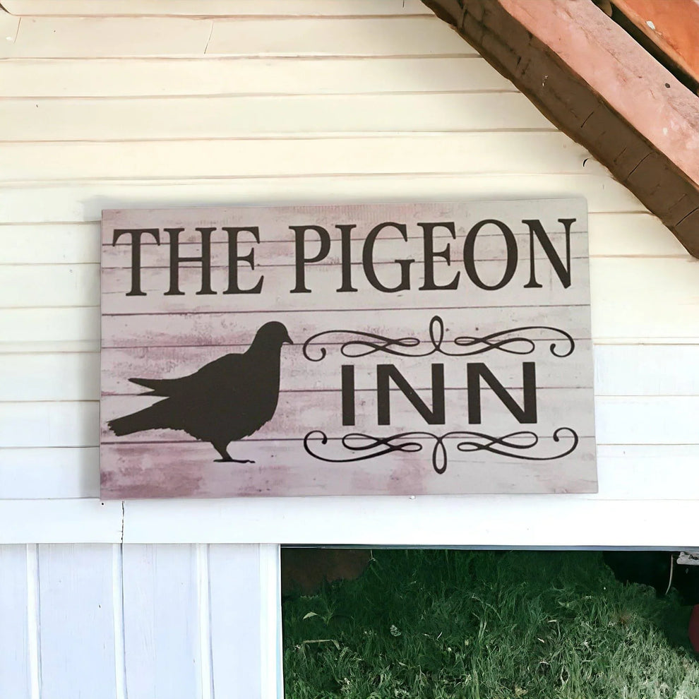 Pigeon Inn Bird Sign – The Renmy Store Homewares & Gifts