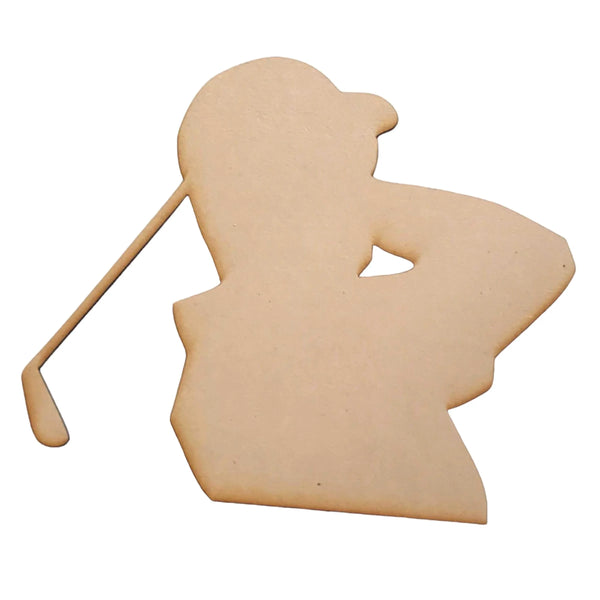 Golfer MDF DIY Raw Cut Out Art Craft Decor | The Renmy Store Homewares ...