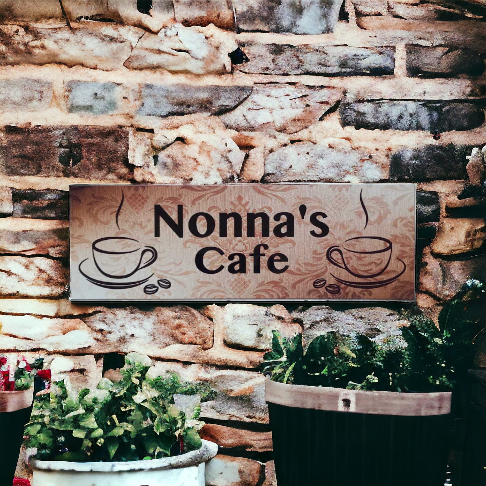 Custom Personalised Cafe Vintage Coffee Sign | The Renmy Store
