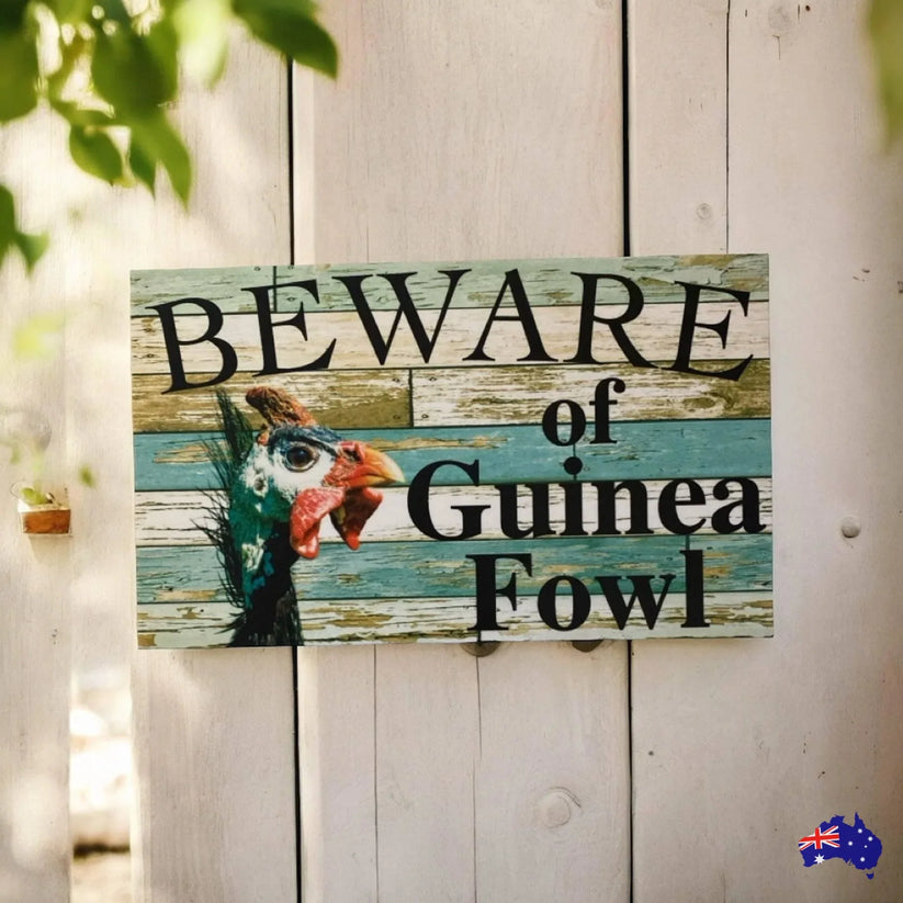 Beware Of Guinea Fowl Sign – The Renmy Store Homewares & Gifts