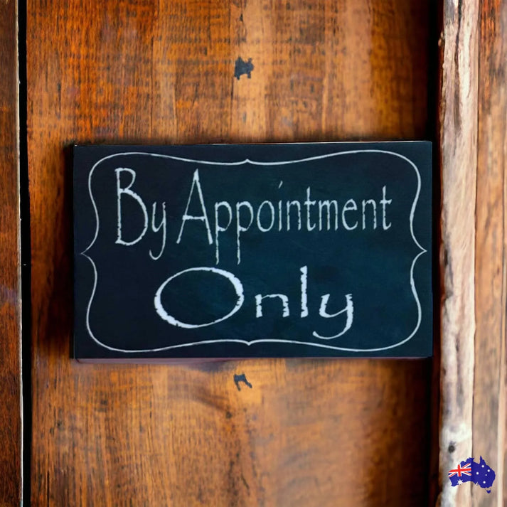 By Appointment Only Vintage Sign – The Renmy Store Homewares & Gifts