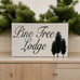 Lodge Pine Tree Custom Wording Text Sign – The Renmy Store Homewares ...
