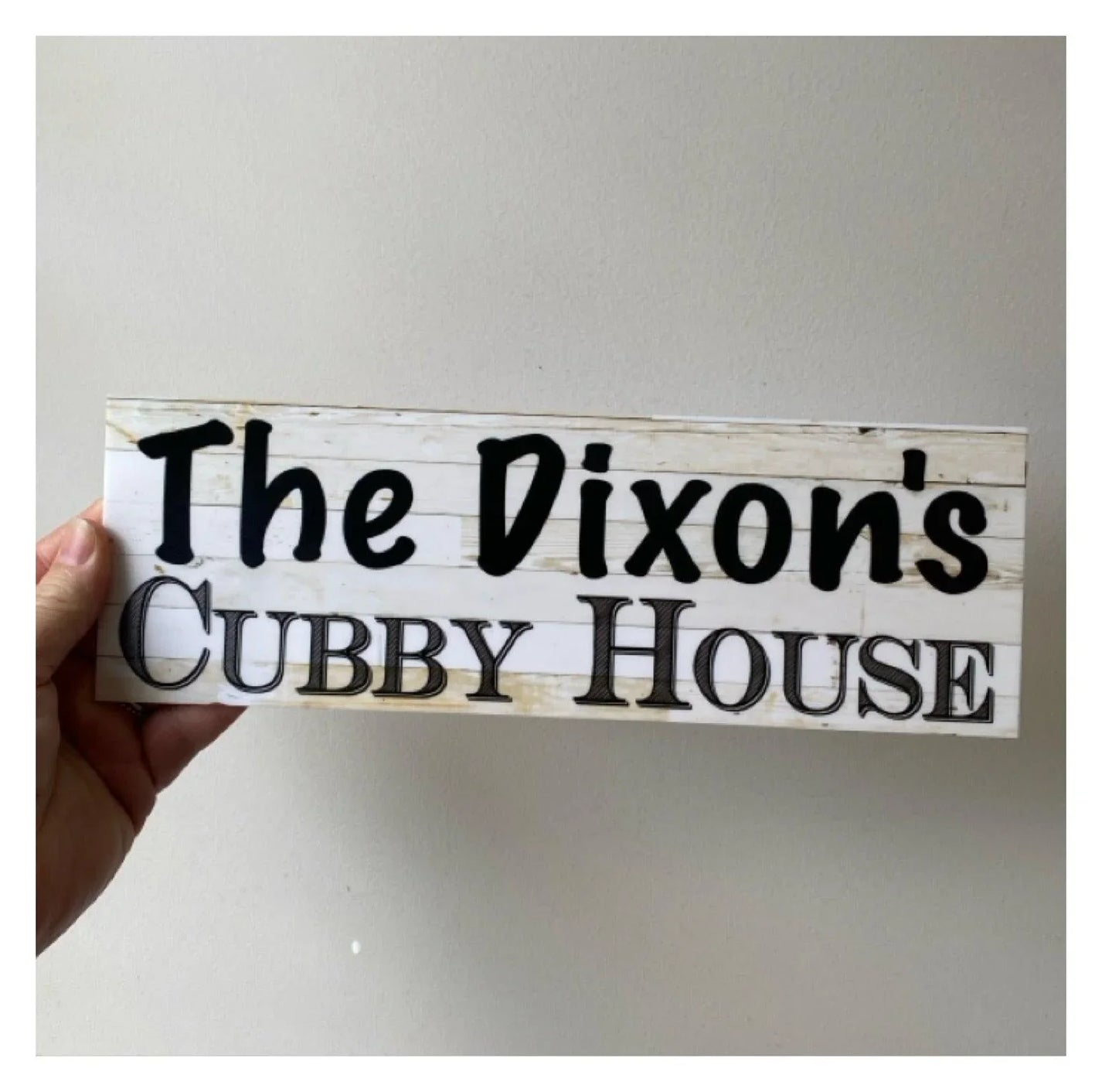 Custom Cubby House Sign - Personalised Kids Name Signage - Australian ...