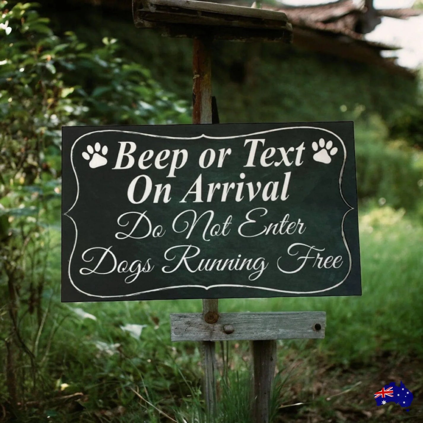 Beep or Text Do Not Enter Dogs Gate Sign | Aussie Made – The Renmy ...