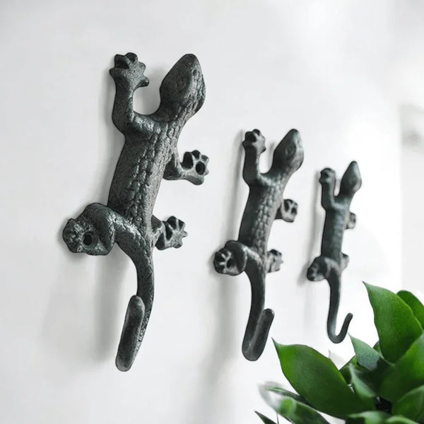 Wrought Iron Gecko Hook Cast Iron Garden Hook – The Renmy Store ...