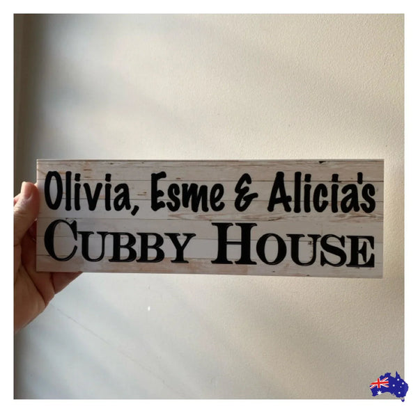 Cubby House Custom Personalised Kids Name Sign | The Renmy Store ...
