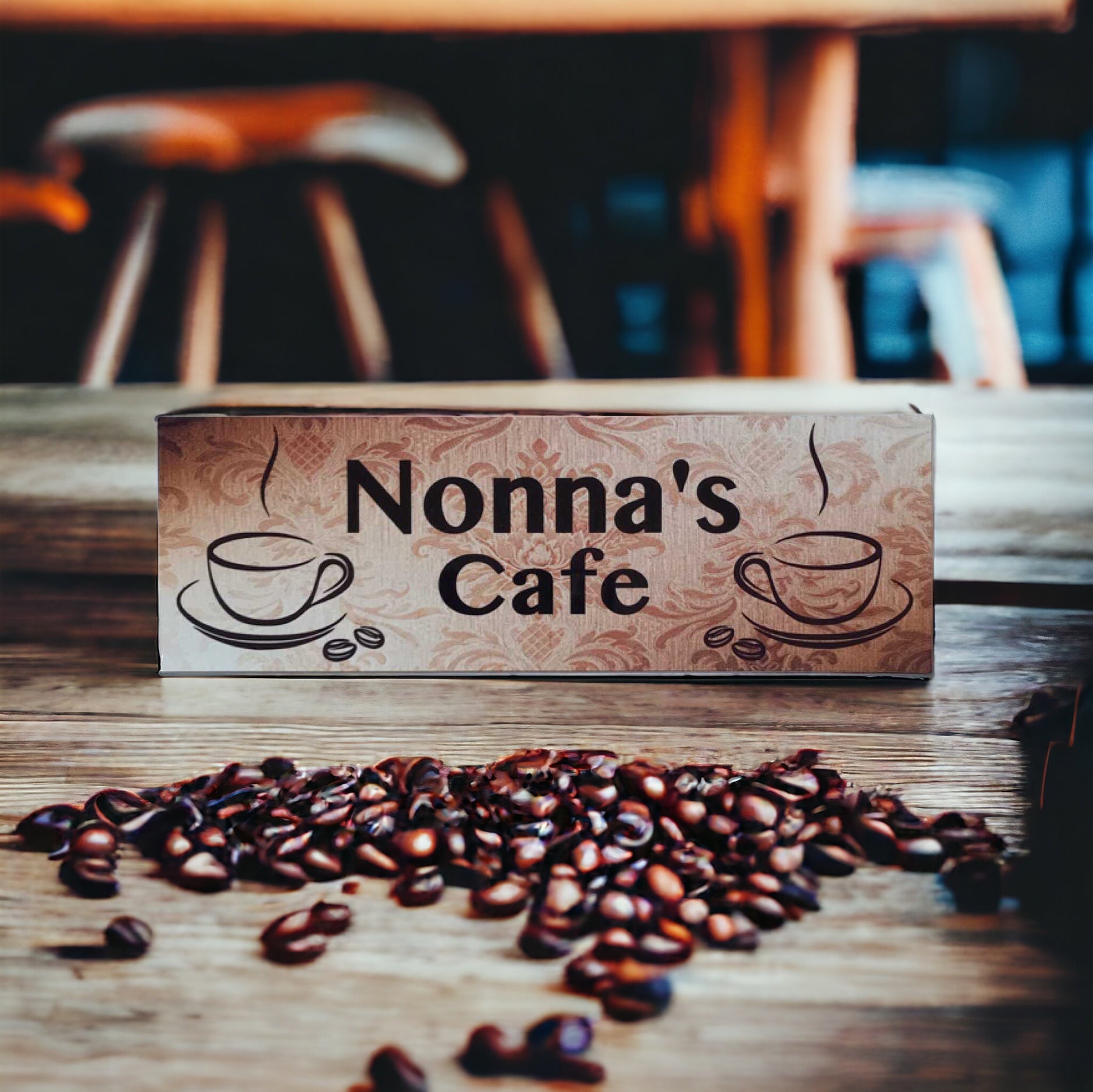 Custom Personalised Cafe Vintage Coffee Sign | The Renmy Store