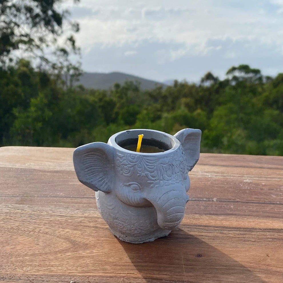 Pure Beeswax Elephant Boho Candle Aussie Handmade – The Renmy Store ...