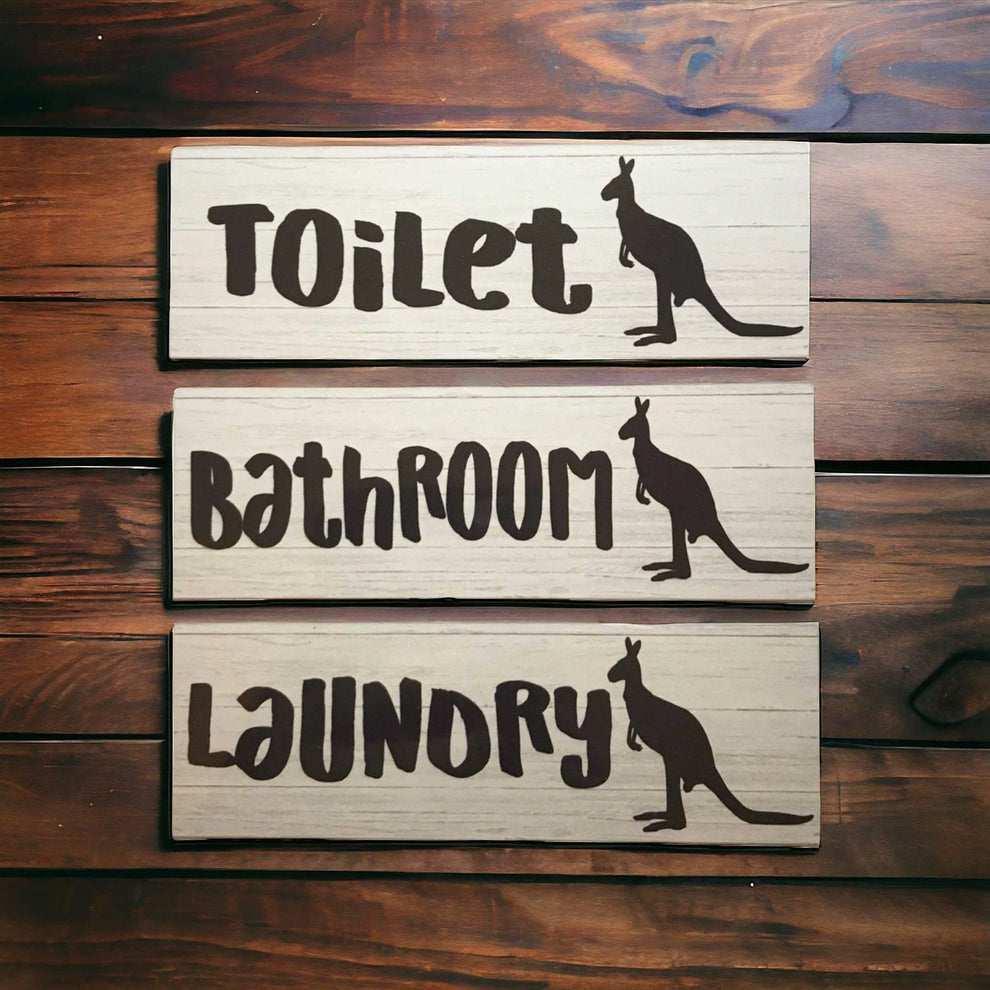 Kangaroo Door Room Sign Toilet Laundry Bathroom – The Renmy Store ...