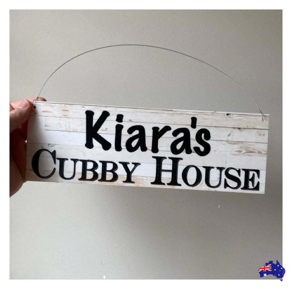 Cubby House Custom Personalised Kids Name Sign | The Renmy Store ...