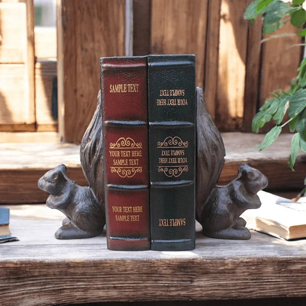 Squirrel Bookend Book Ends Set Cast Iron – The Renmy Store Homewares ...