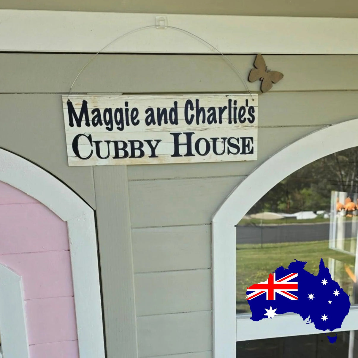 Custom Cubby House Sign - Personalised Kids Name Signage - Australian ...