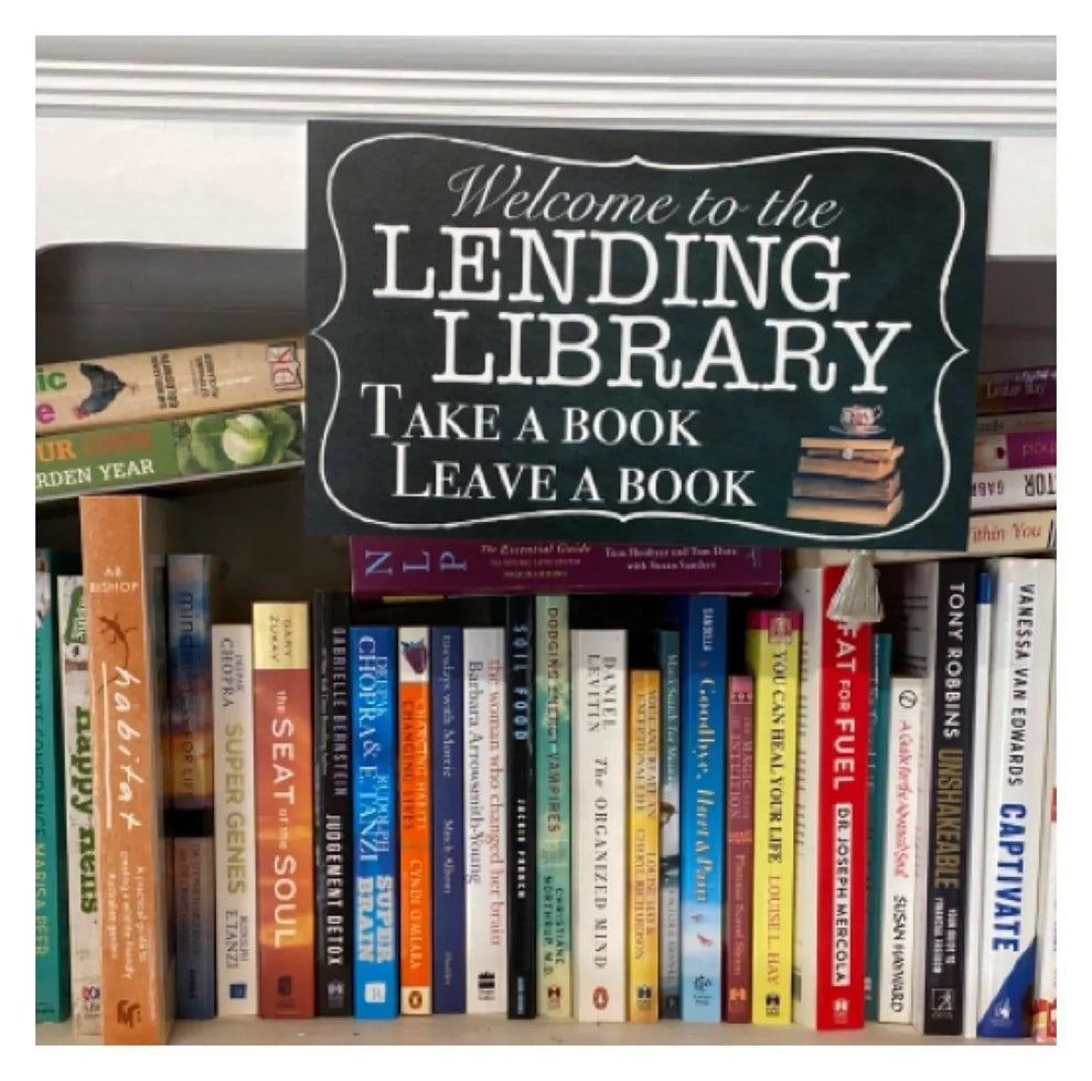 Lending Library Street Book Borrow Sign | Aussie Made – The Renmy Store ...
