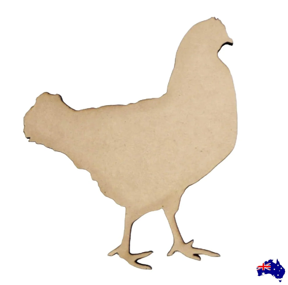 Chicken Hen Timber MDF Raw DIY – The Renmy Store Homewares & Gifts