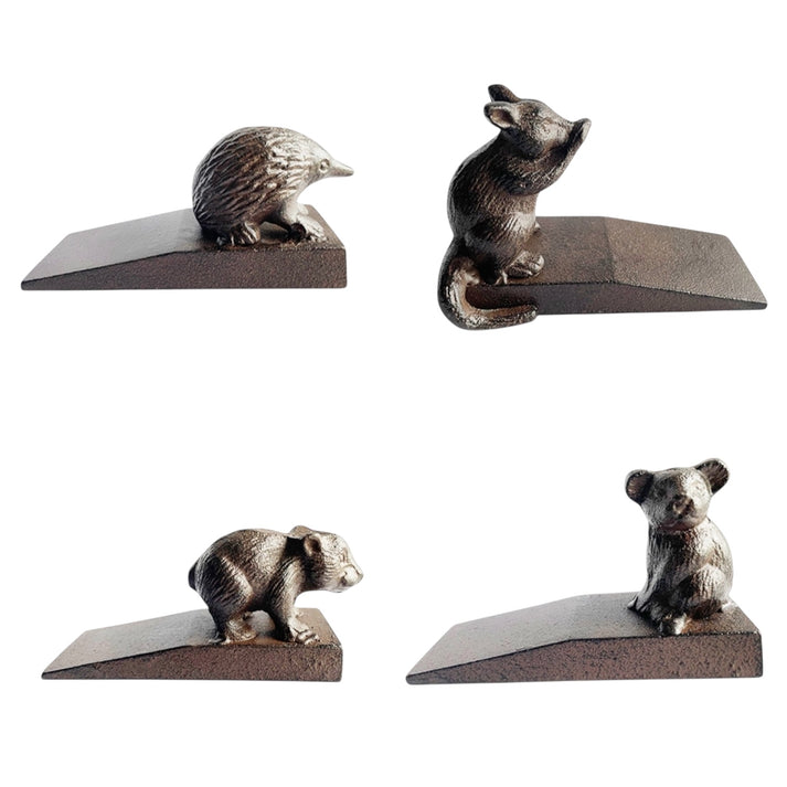 Aussie Animals Cast Iron Door Stop Set of 4 | Koala Wombat – The Renmy ...
