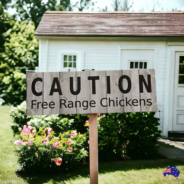 Caution Free Range Chickens Sign – The Renmy Store Homewares & Gifts