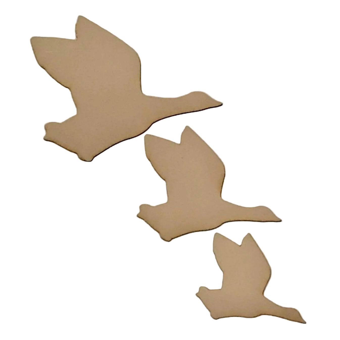 Duck Set of 3 Flying Ducks MDF Shape DIY Raw Cut Out Art Craft Decor ...