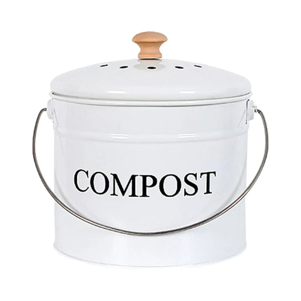 Compost Bin Bucket Classic White – The Renmy Store Homewares & Gifts
