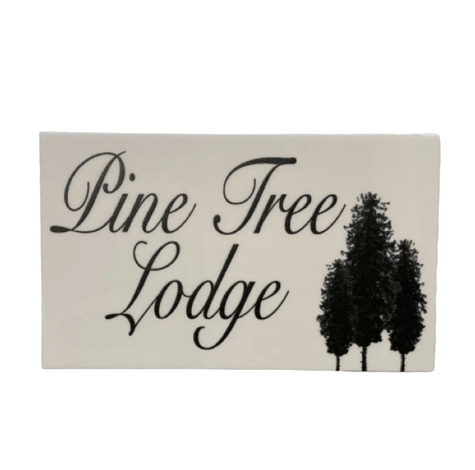 Lodge Pine Tree Custom Wording Text Sign – The Renmy Store Homewares ...