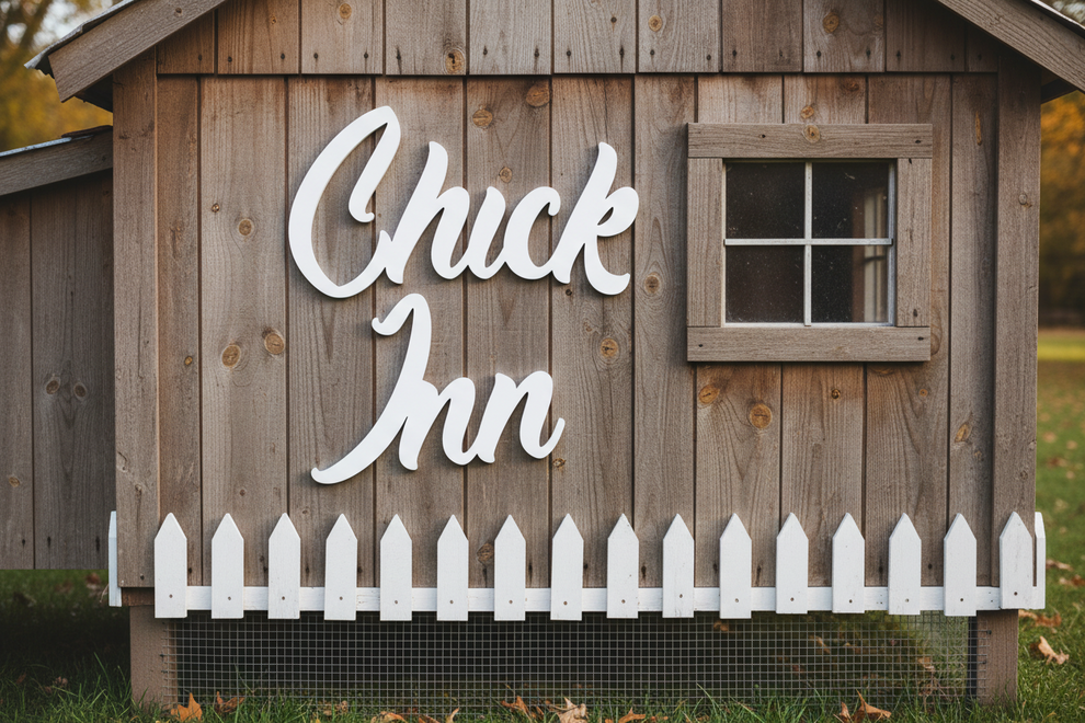 Chick Inn Chicken Coop Sign - Acrylic Farmhouse Sign - Australian Made ...