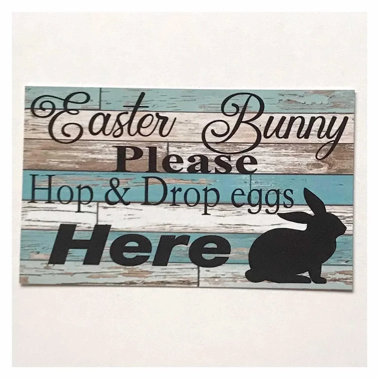 Easter Bunny Please Hop Drop Here Sign – The Renmy Store Homewares & Gifts