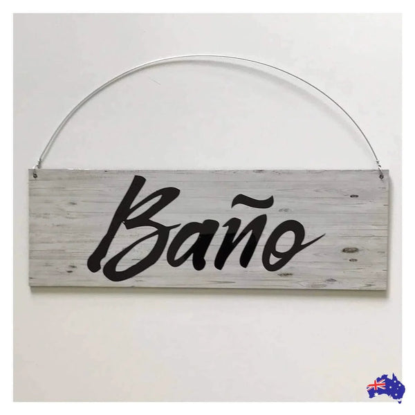 Bano Spanish Spain Toilet Door Sign – The Renmy Store Homewares & Gifts